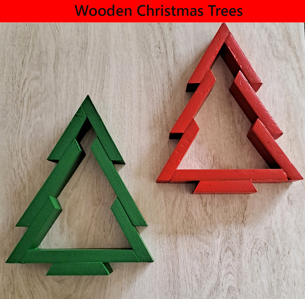 Wooden Christmas Tree - Bits and Bobs